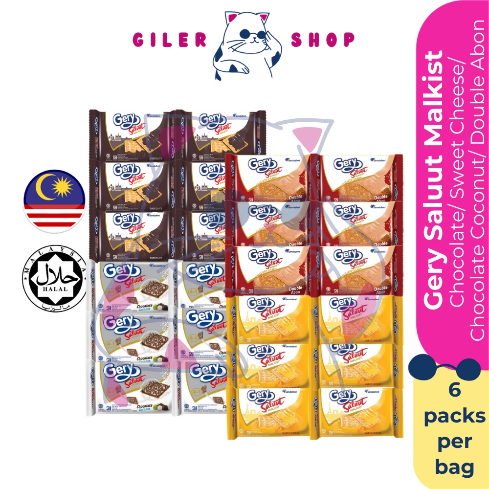 Gery Saluut Malkist 6packs per bag Sweet Cheese Chocolate Coconut ...