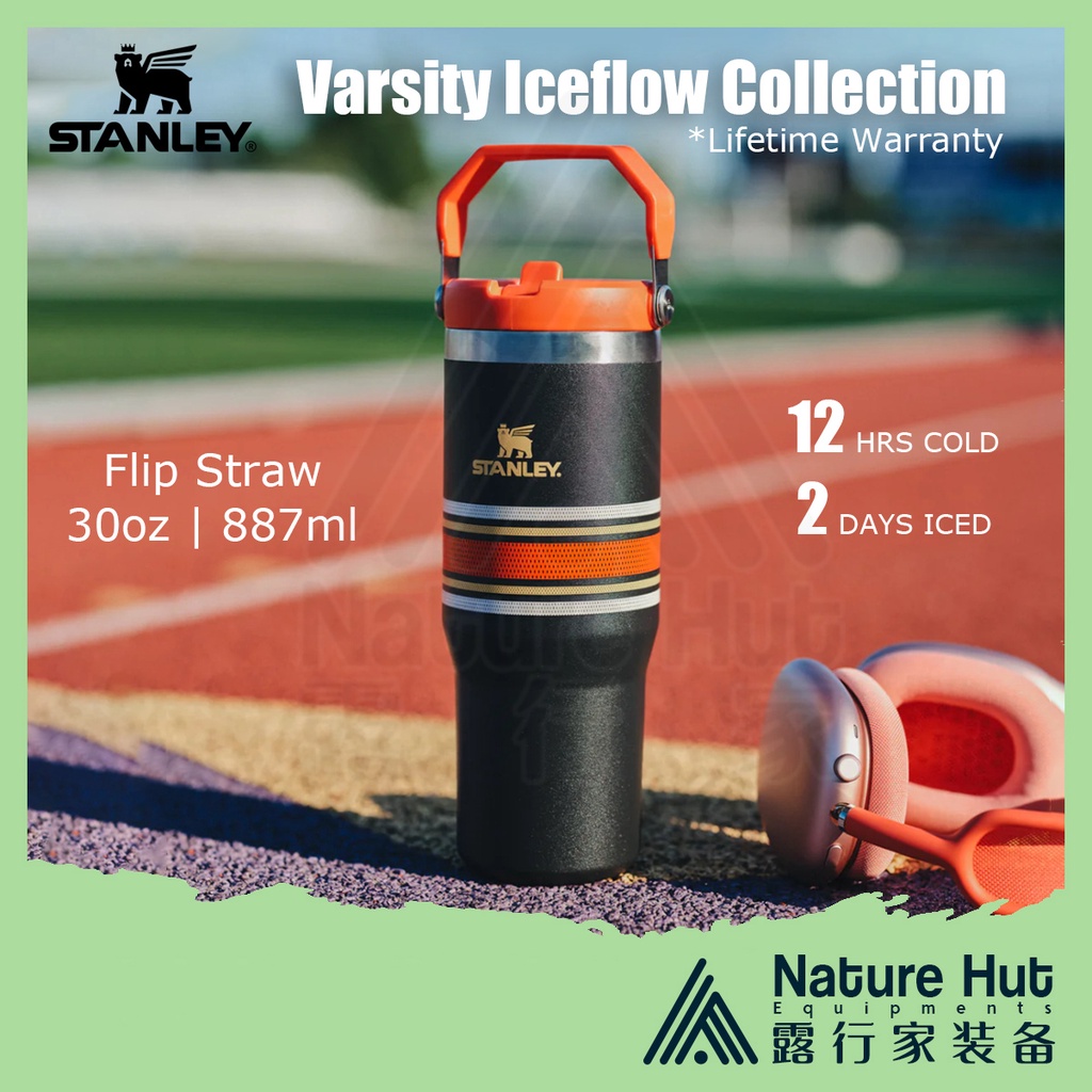 Stanley Adventure Varsity Iceflow Flip Straw Tumbler 30oz Water Bottle ...