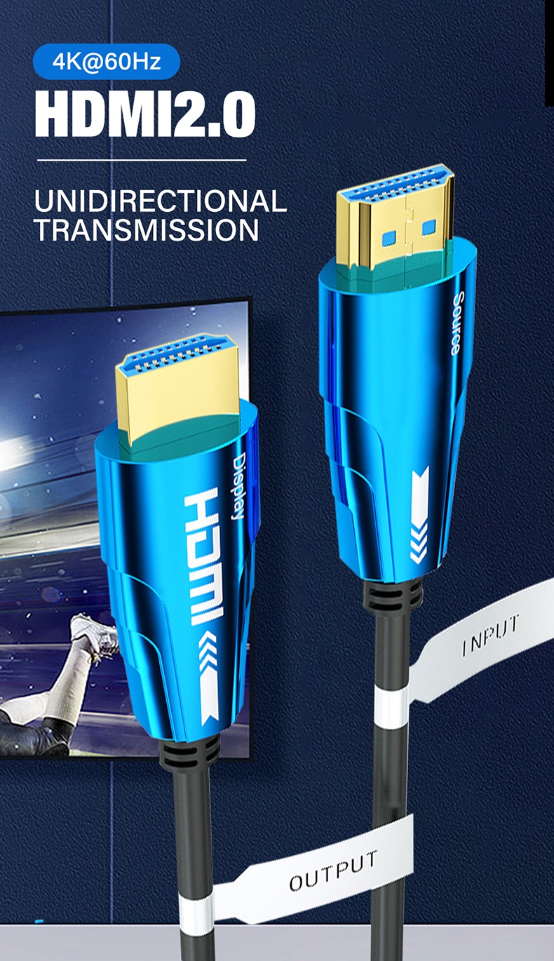 5M 10M 20M 30M 40M 50M Fiber optic HDMI-compatible Cable 4K@60HZ 18Gbps ...