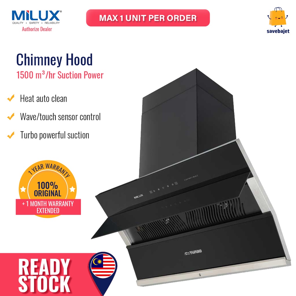 MiLUX Slanting Chimney Hood MHC-S7699 | Shopee Malaysia