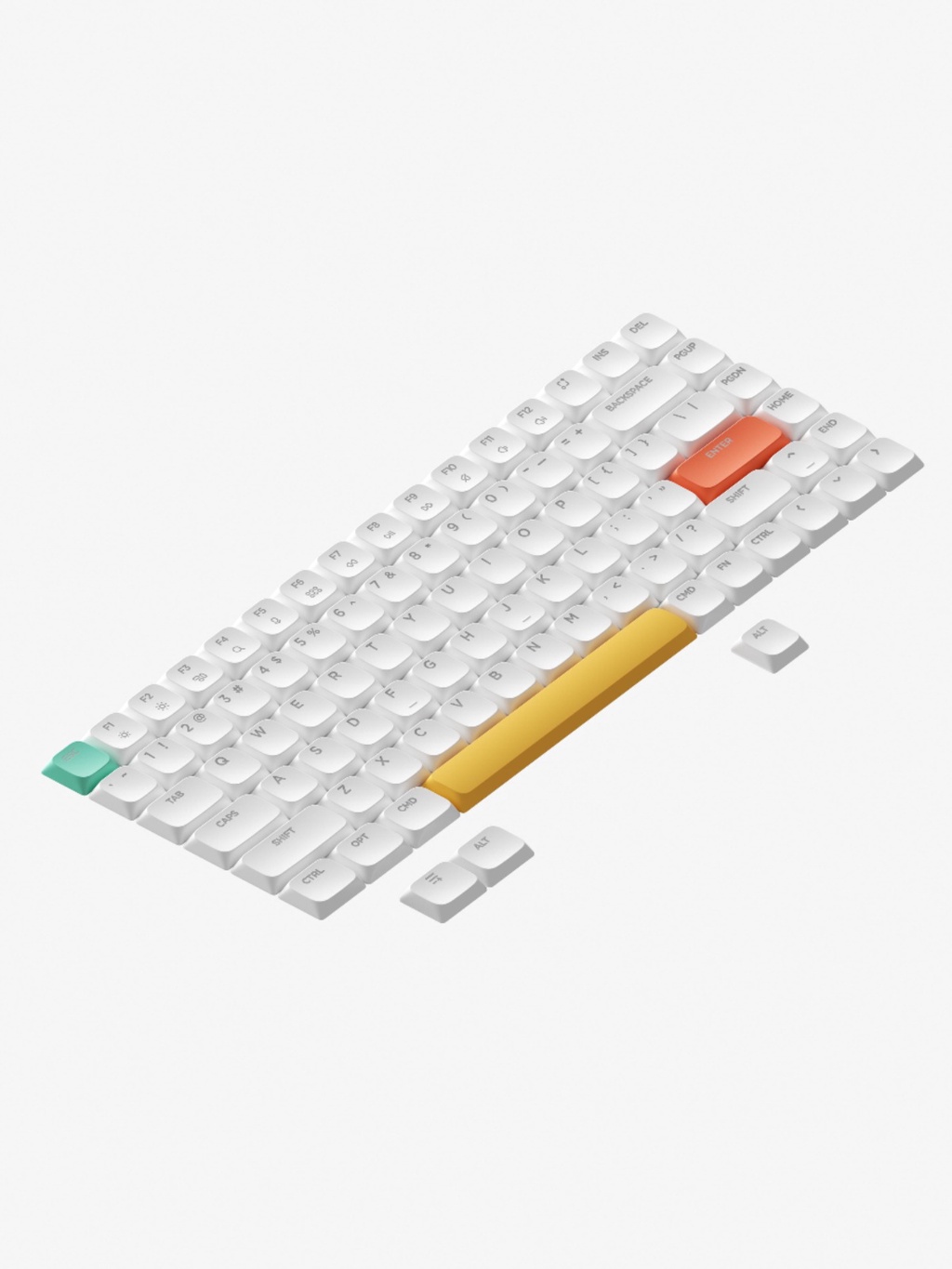 NuPhy nSA Profile Shine-through nSA PC Keycaps Transparent Keycap Low ...