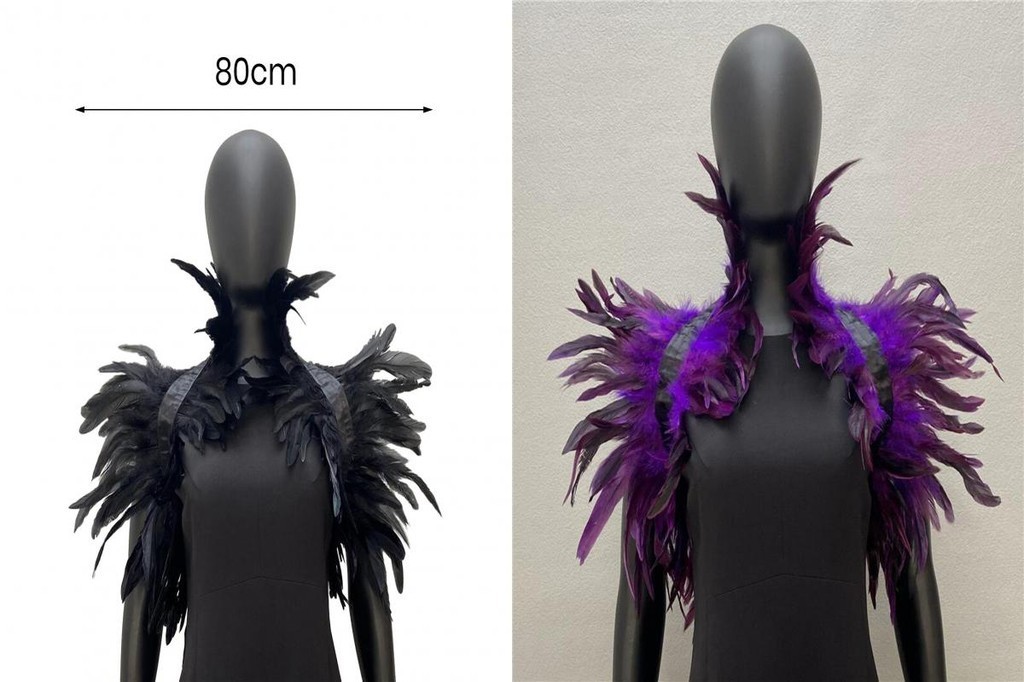 RR Feather Shawl Lady Ball Shawl Soft Adjustable Feather Shrug Shawl ...