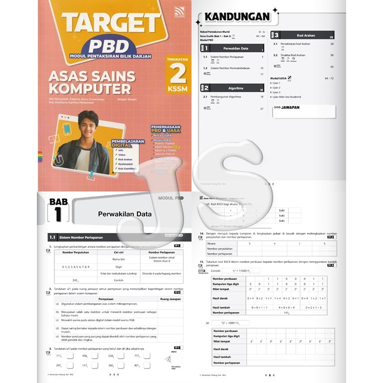 TARGET PBD ASAS SAINS KOMPUTER TINGKATAN 1 2 3 KSSM UASA 2025 | MODUL PENTAKSIRAN BILIK DARJAH ...