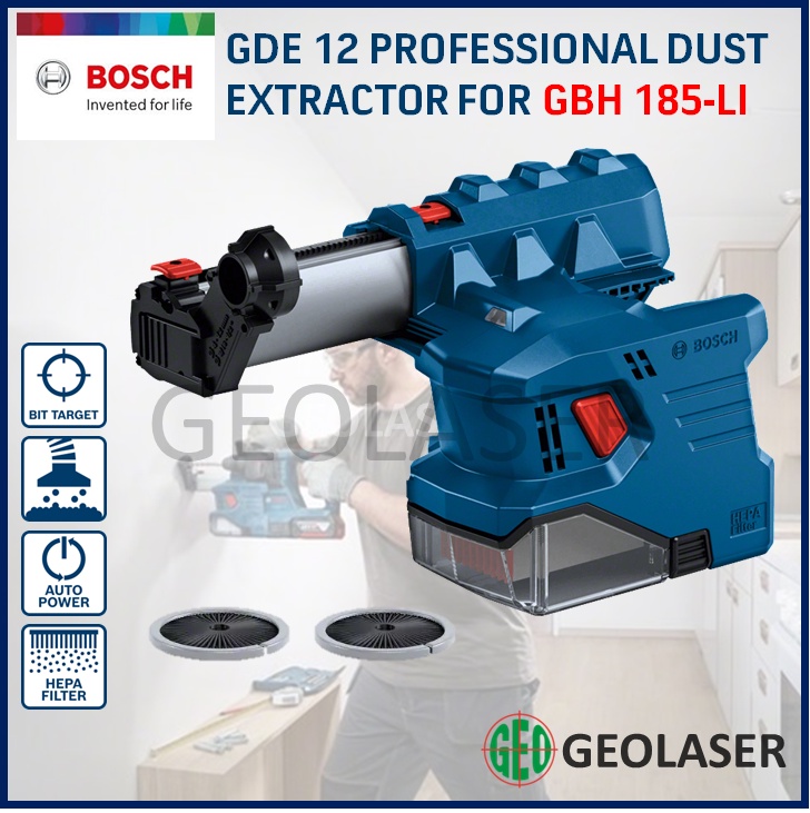 Bosch GDE 12 Professional Auto Power Dust Extractor For GBH 185-Li ...