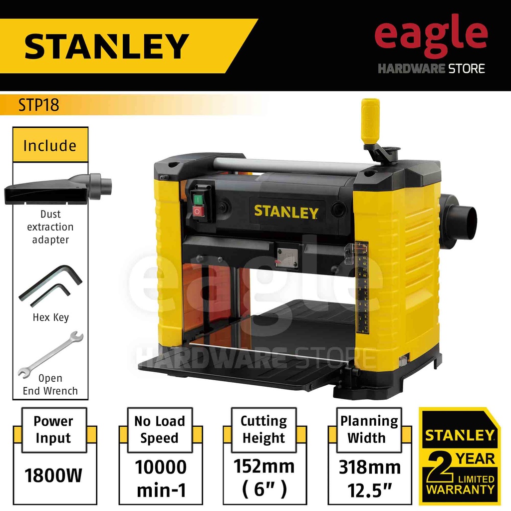 Stanley STP18-B1 1800W Thickness Planer ( STP18 ) | Shopee Malaysia