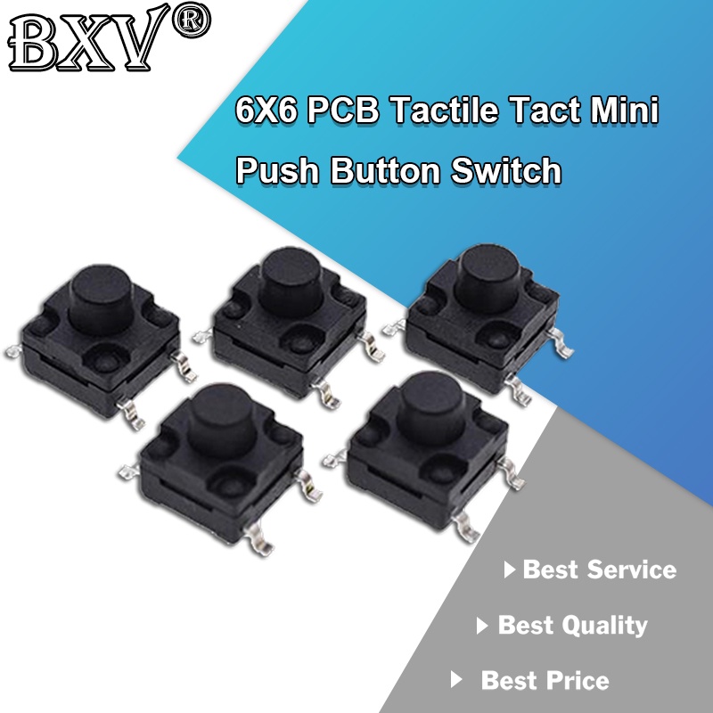 20PCS Tactile Tact Mini Push Button Switch 6X6 PCB 6*6*4.3/5/6/7/8mm ...