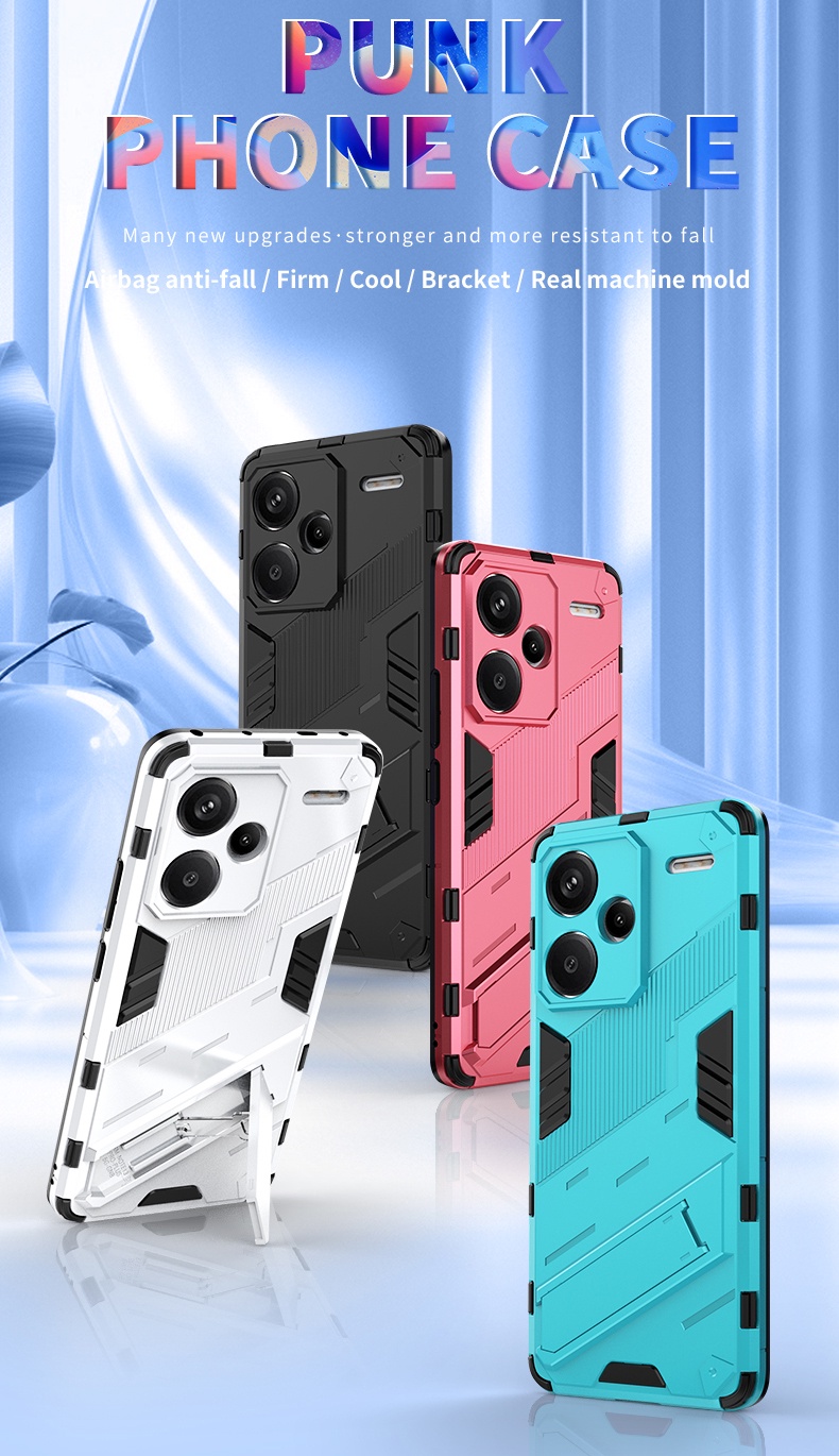 Lenuo Folding Hidden Stand Hard Phone Case For Xiaomi Redmi Note 13 Pro Plus 13Pro+ 5G 4G Casing ...