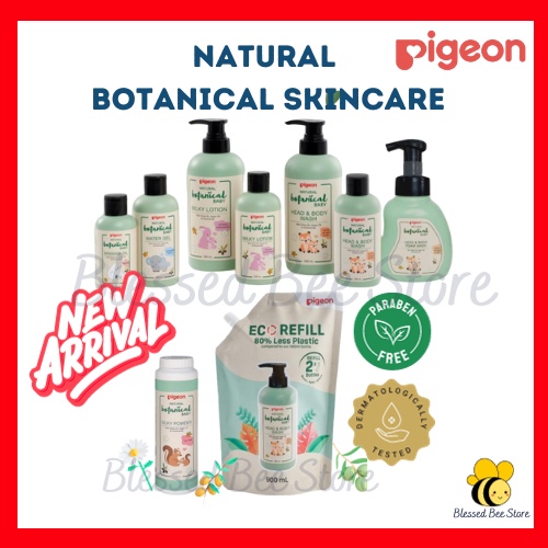 Pigeon Natural Botanical Skincare Series( Hair & Body Wash Lotion ...