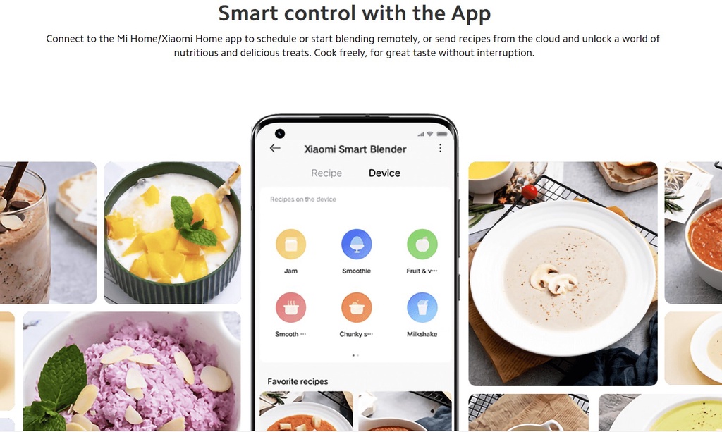Xiaomi Smart Blender | Smart Control With App | 9 Speed Setting | 8 ...