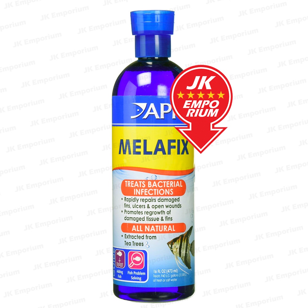 API Melafix Treats Bacterial Fish Infections 118ml 237ml 473ml | Shopee ...