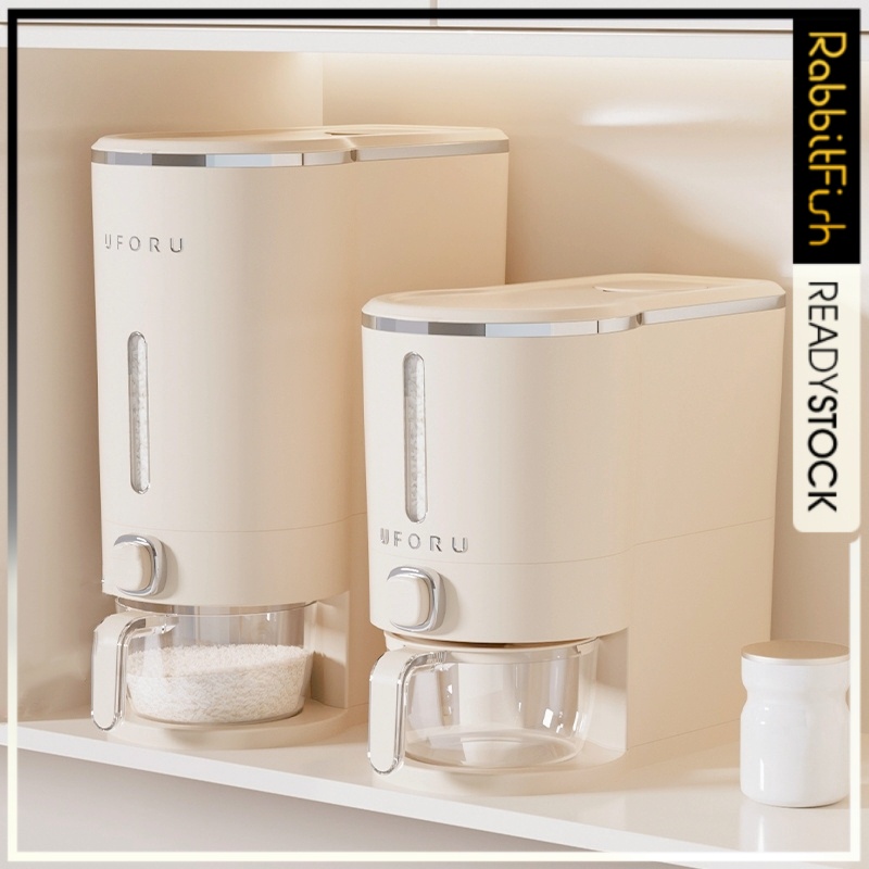 Rice Dispenser Bekas Beras Kitchen Organizer Food Container Rice ...