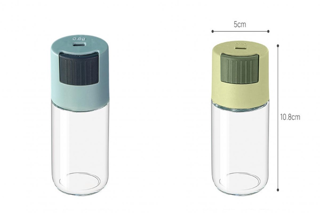 Transparent Salt Shaker Moisture-proof Salt Shaker Premium Glass Salt ...