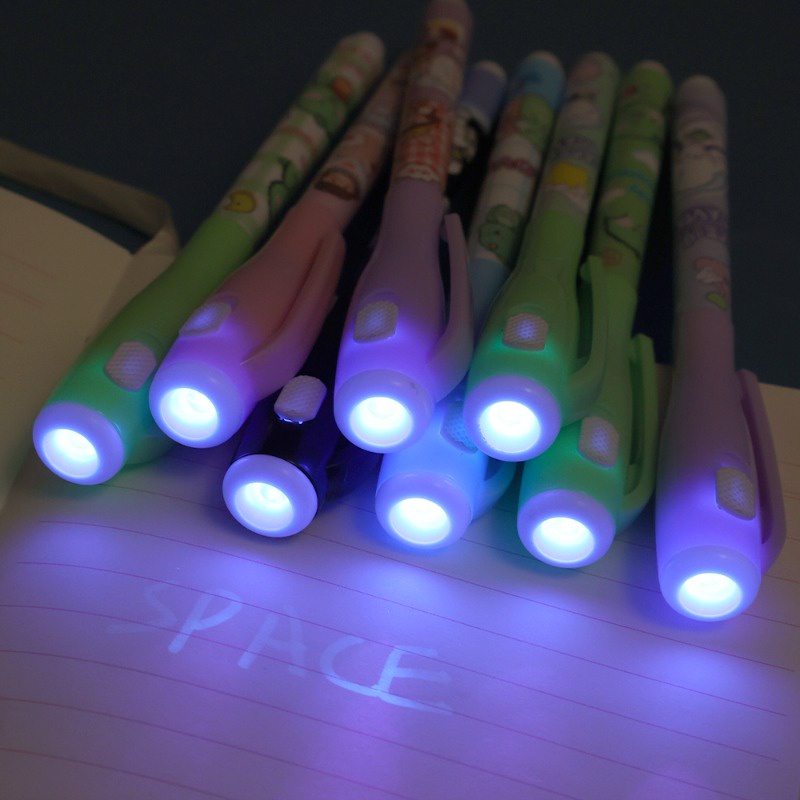 Invisible Ink Fluorescent Pen - UV Light Pen - Secrect Message Pens - 2 ...