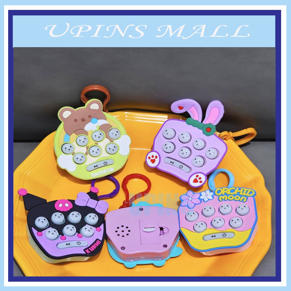 Upin-Whack-a-mole Game Machine Puzzle Toy Cute Hello Kitty Kuromi ...