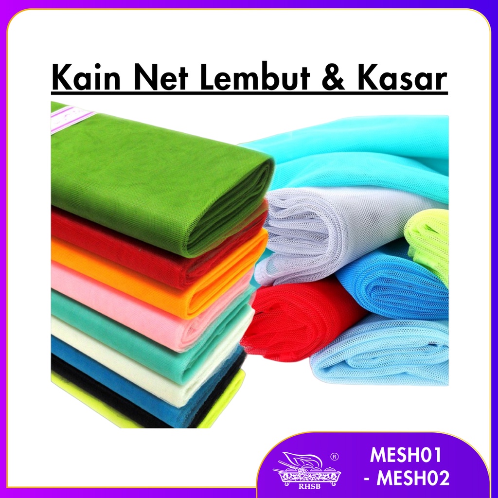 MESH NET FABRIC BRIDAL SOFT NET ROUGH TULLE FABRIC ORGANZA HAMPER ...