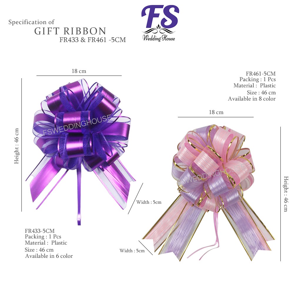 1 PCS - PULL RIBBON/BUNGA RIBEN/RIBEN TARIK/BUNGA RIBEN HANTARAN/DIY ...