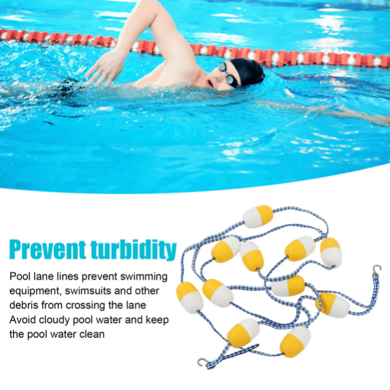 5M Swimming Pool Safety Divider Rope Floating Balls Buoy For ...