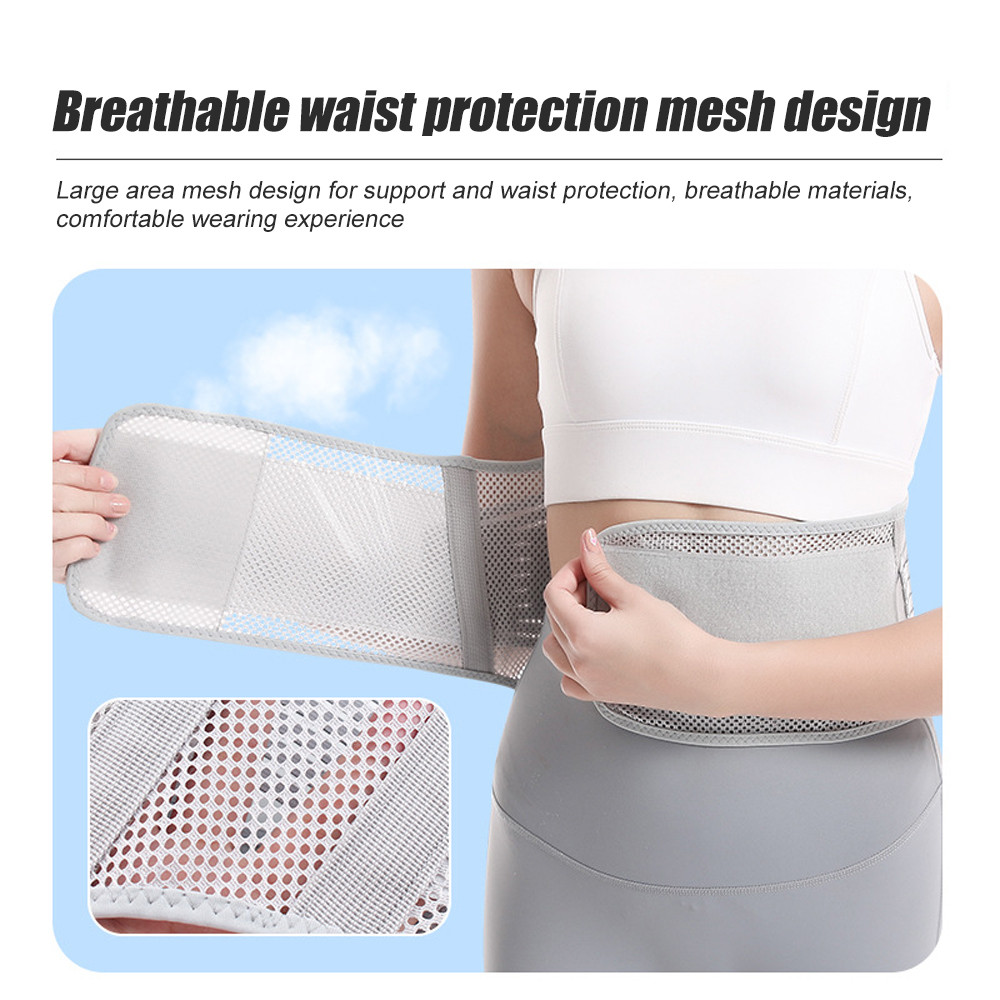 1Pc Back Brace Breathable Lower Back Support Belt Pain Relief with 4 ...