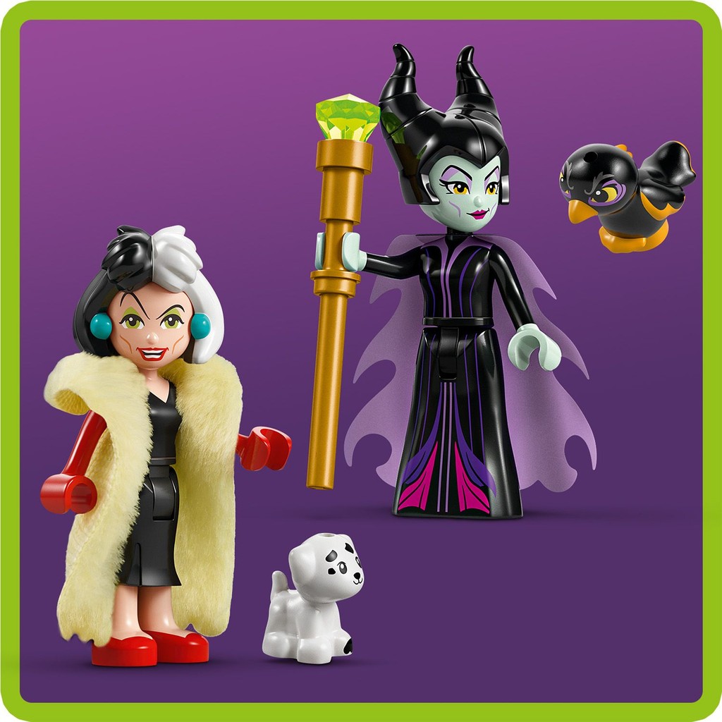 LEGO 43262 Disney Villains Maleficent’s and Cruella De Vil’s Dresses ...