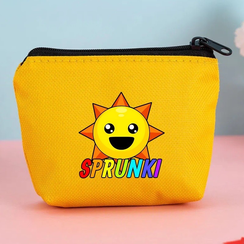 New SPRUNKI Cartoon Wallet Earphones Silver Card Storage Bag Zipper ...
