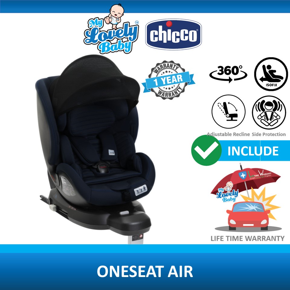Chicco One Seat Air Isofix Car Seat [MIROS & JPJ Approved] | Shopee ...