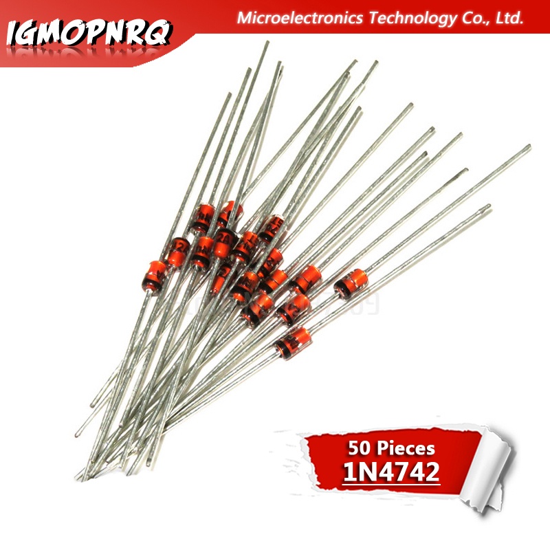 50pcs 1N4742A 1N4742 DO-41 1W 12V Zener diode new original | Shopee Malaysia