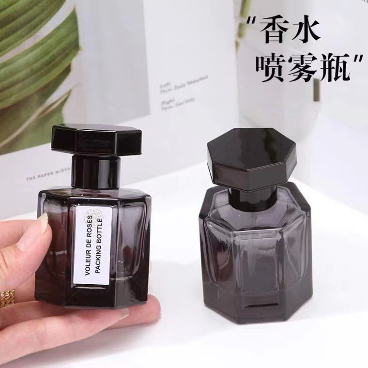 30ml Hexagon Perfume Bottle Spray Travel Portable Glass Perfume ...