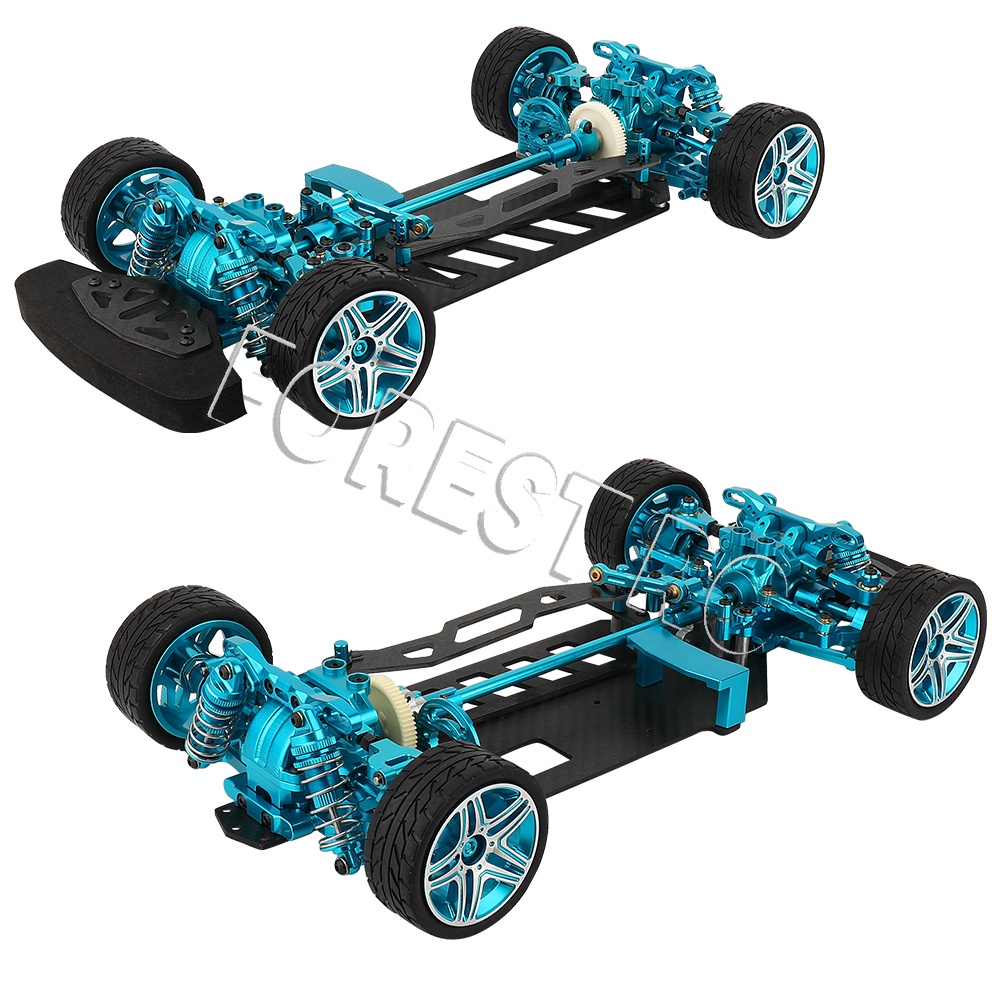 Metal &Carbon Fiber Shaft Drive 1/10 RC Touring Car Chassis Frame Body ...