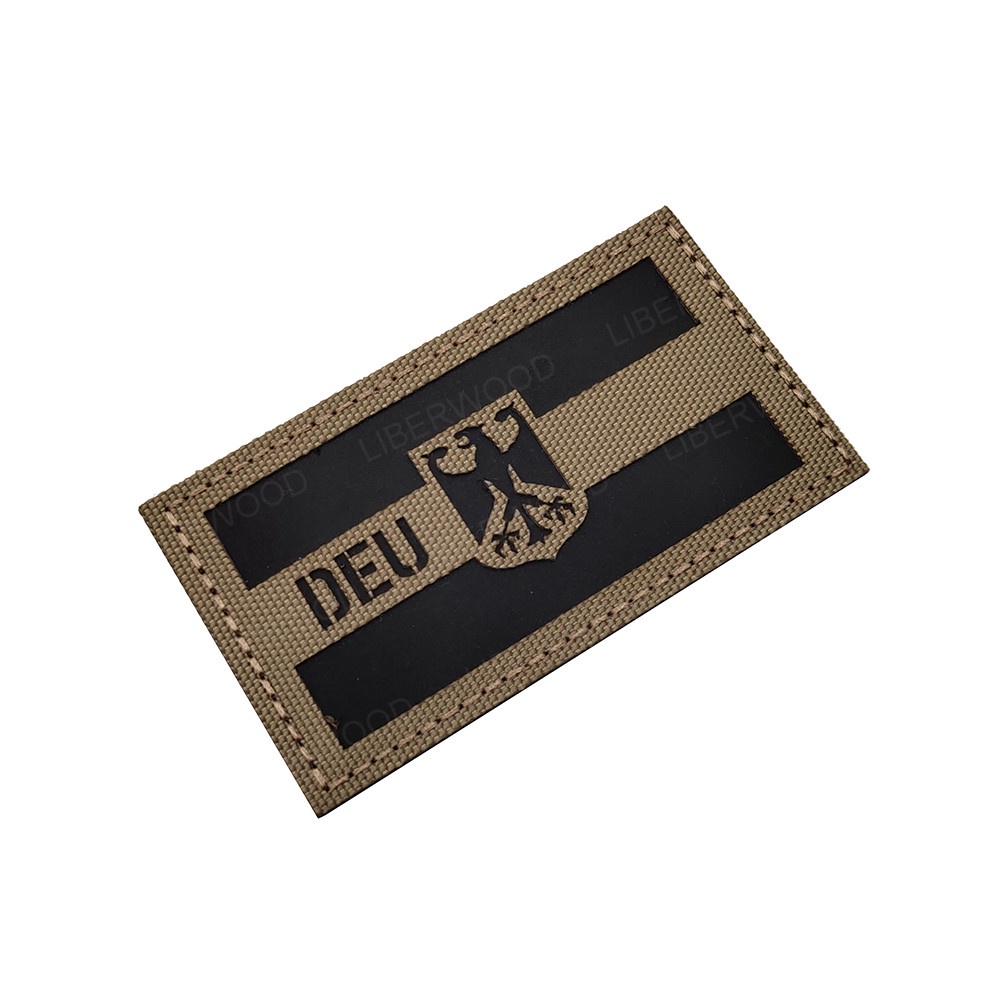 LIBERWOOD Germany Flag DEU Eagle Reflective Infrared IR Patch ...