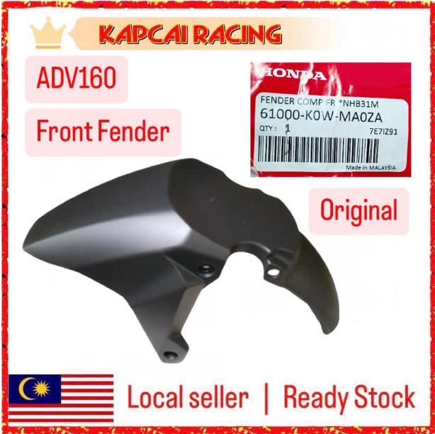 ORIGINAL HONDA ADV 160 ADV160 FRONT FENDER COMP MUD GUARD MUDGUARD ...