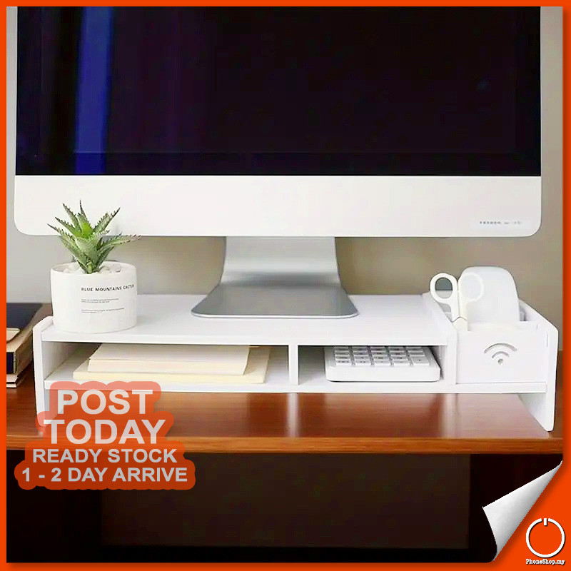 𝐒𝐌𝐀𝐑𝐓 𝐑𝐈𝐒𝐄𝐑 Computer Monitor Screen Rack Stand Desktop Screen Riser ...