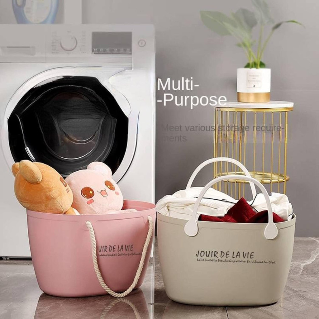 BC Large Basket With Handle Laundry Washing Clothes Multipurpose ...