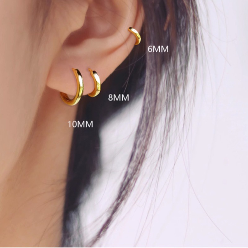 Roselife Unisex 1PC Classical Stainless Steel Glossy Gold/silver/black ...