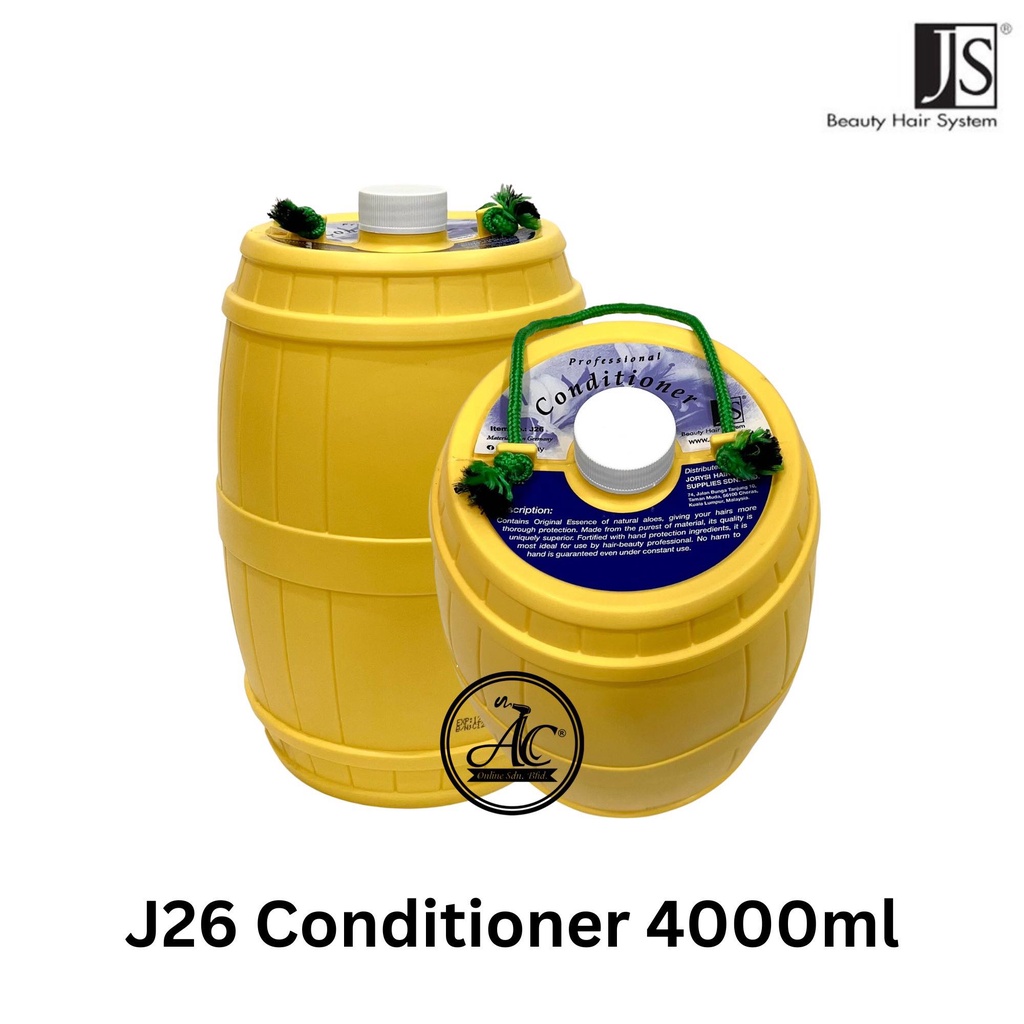 JS Exclusive Professional Shampoo J25 / Conditioner J26 4000ml Salon ...