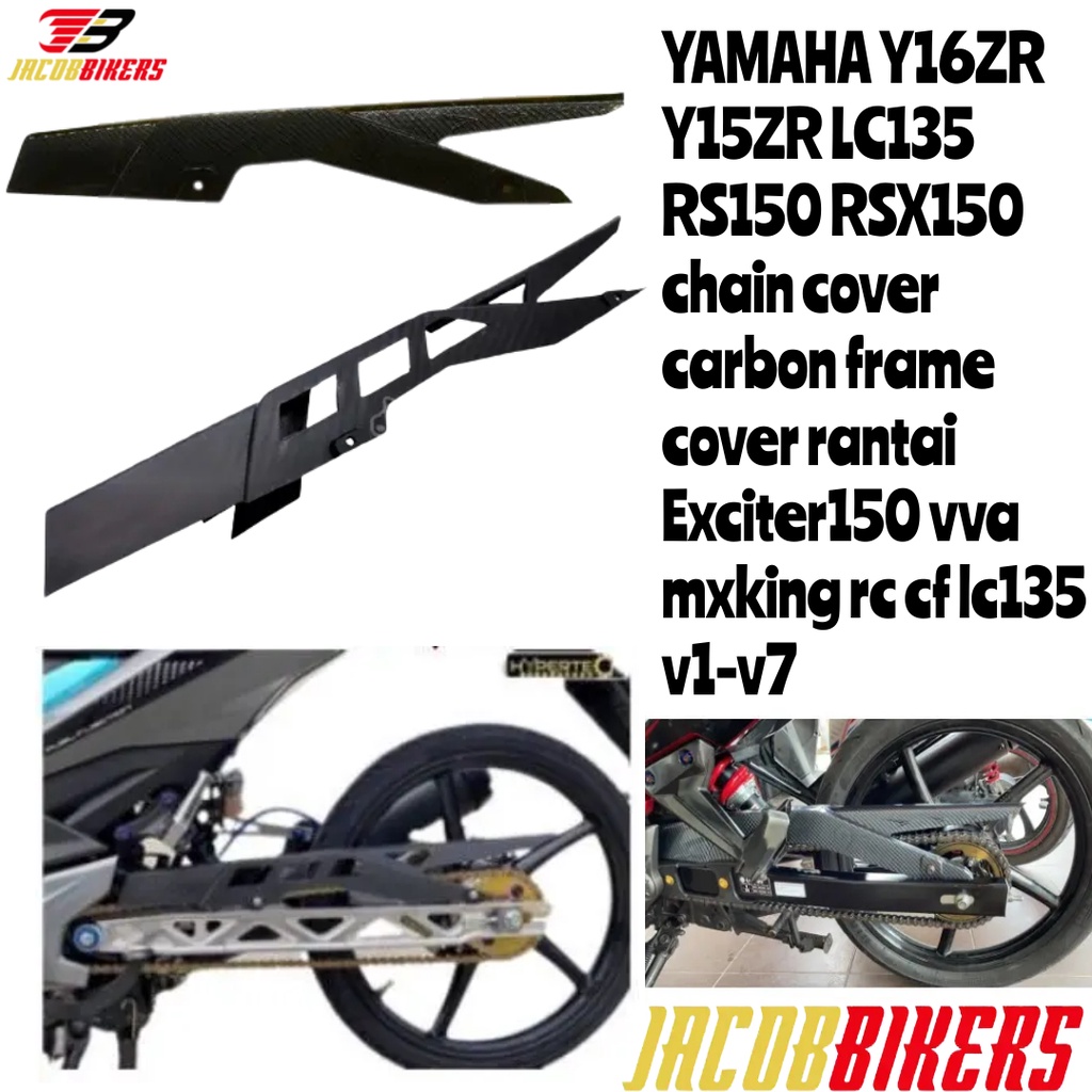YAMAHA Y16ZR / Y15ZR/LC135 /RS150 RSX150 chain cover carbon frame cover ...