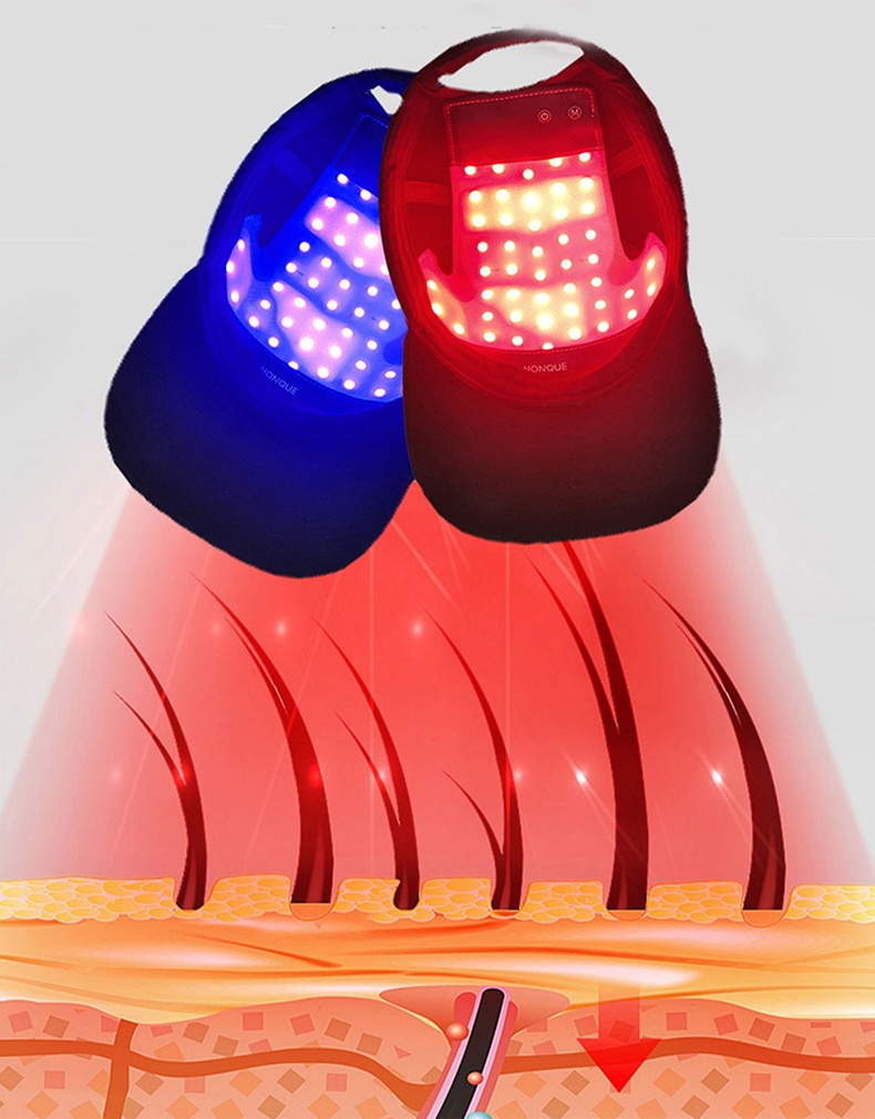 YUNCHI Infrared Hair Growth Instrument Red and Blue Light Hair Growth ...