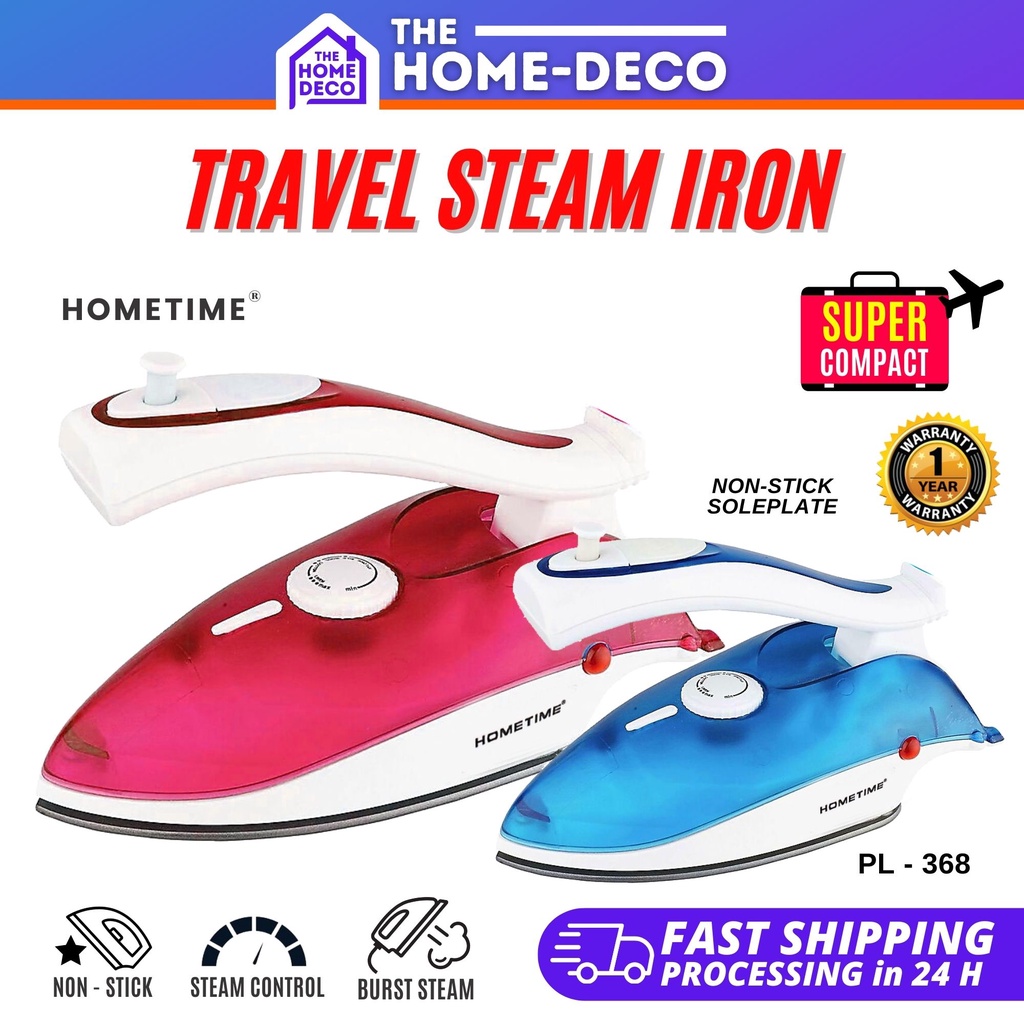 PL368 Portable Steam Iron Travel Iron Non-Stick With Compact Form Fold ...