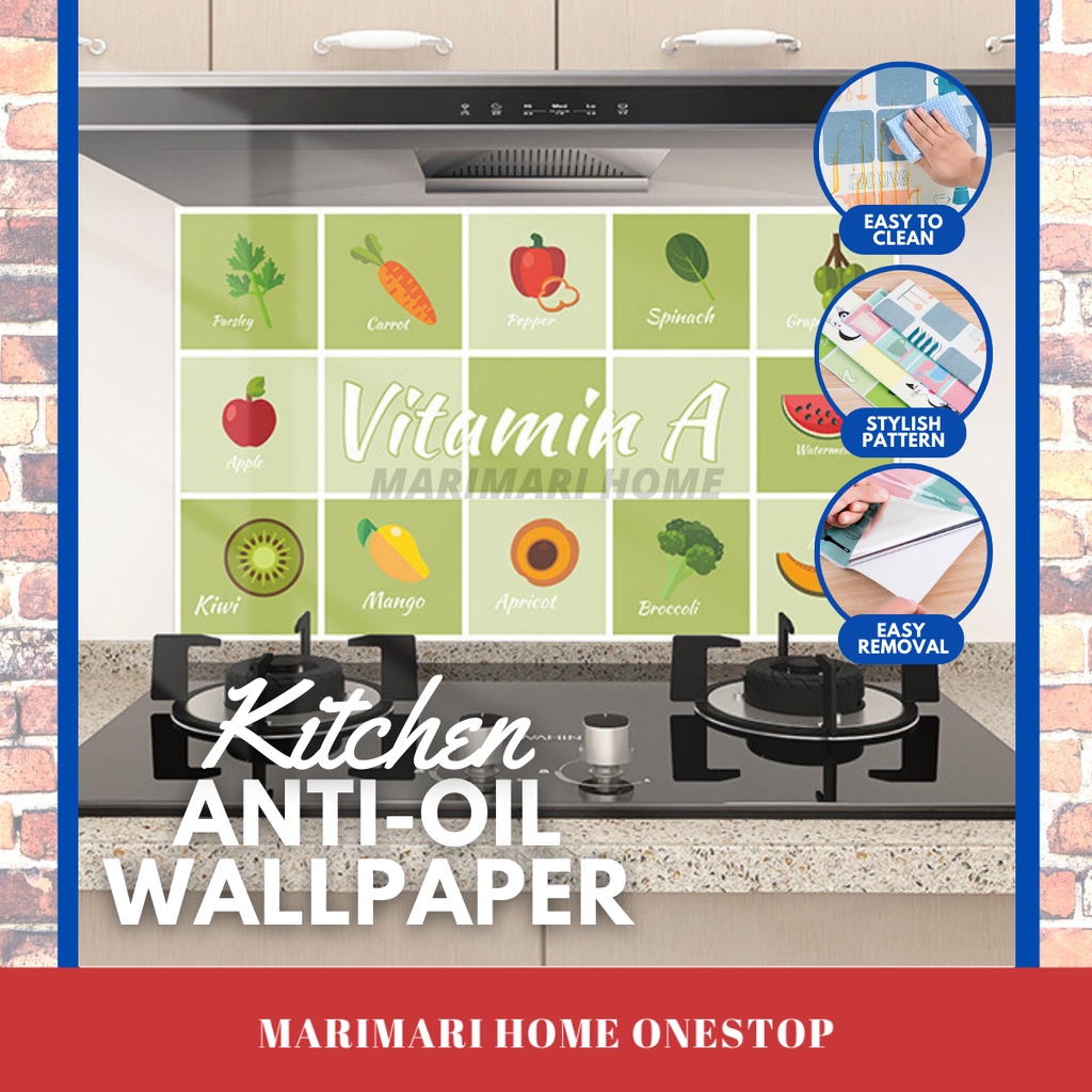 Wallpaper Kitchen Mat Wall Sticker Waterproof Sticker Home Decoration ...