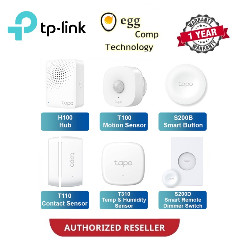 TP-Link Tapo H100 T100 T110 T300 T310 S200B S200D Smart Home Hub Motion ...