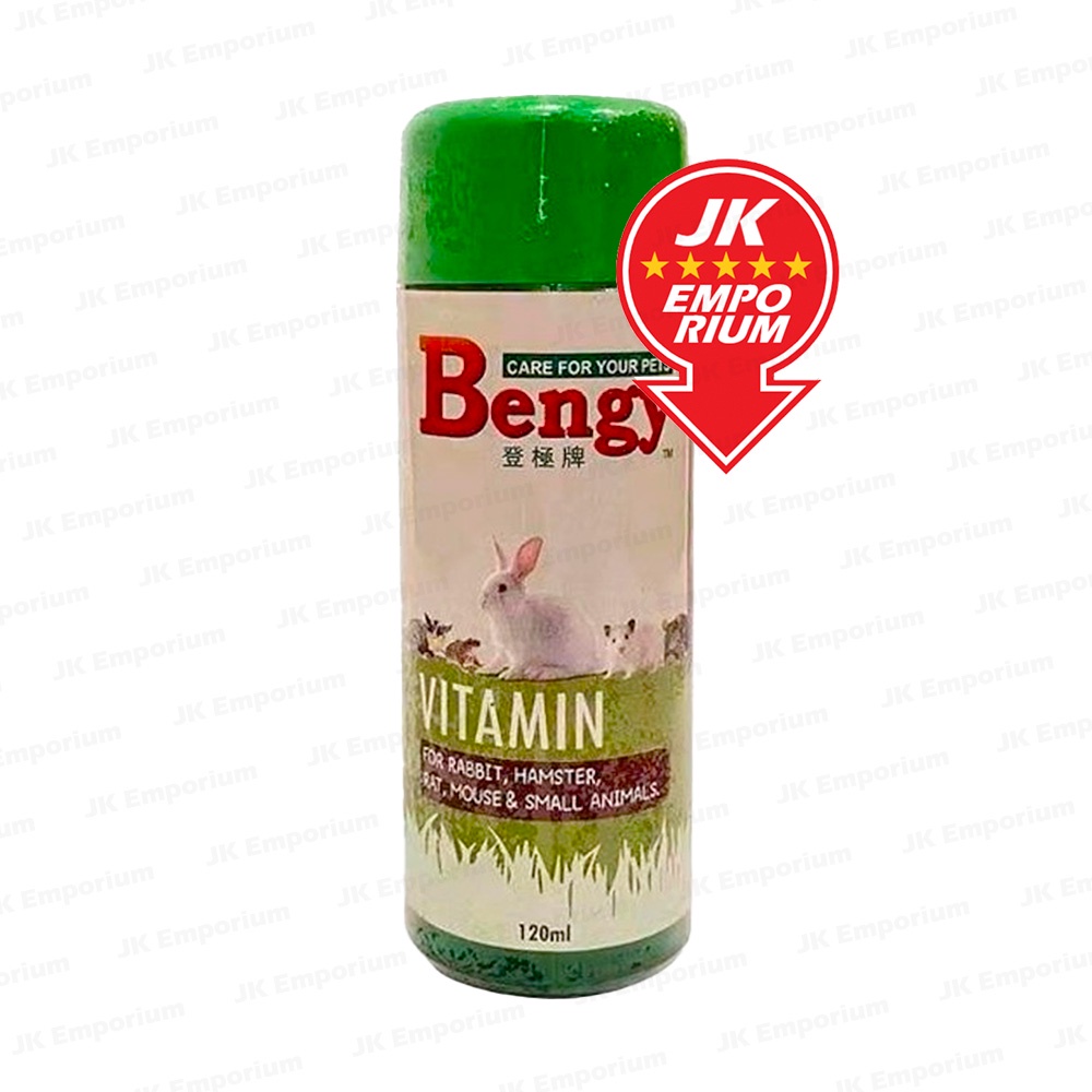 120ml Bengy Vitamin for Rabbit Hamster Rat Mouse & Small Animals [EXP ...