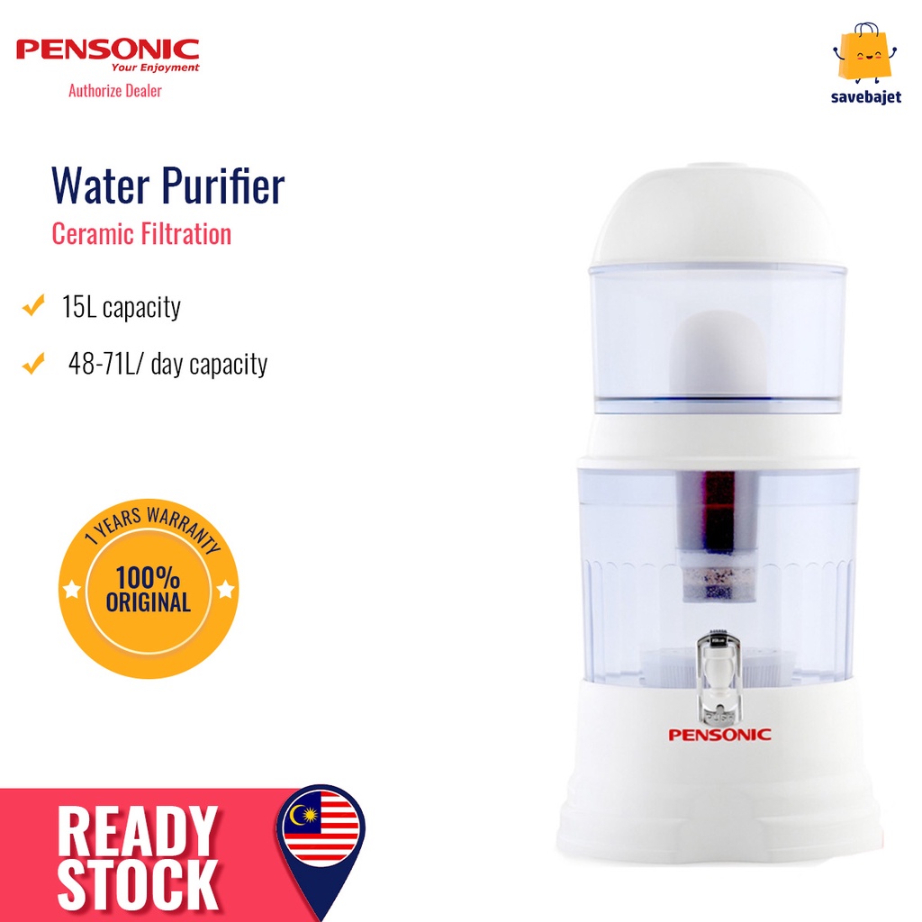 PENSONIC Penapis Air Water Purifier Filter Mineral Pot PMP-15 | Shopee ...