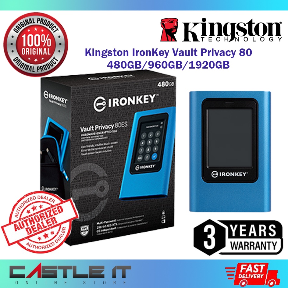 Pre-Order Kingston IRONKEY VAULT PRIVACY 80 960GB 1920GB 2TB External ...