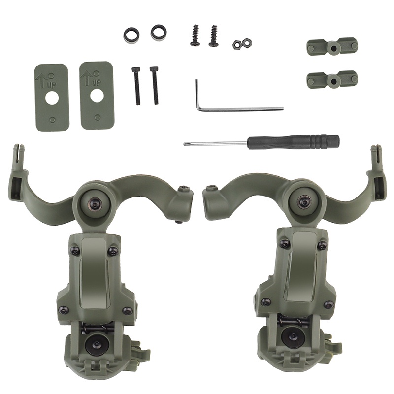 IDOGEAR Tactical Helmet Guide rail adapter kits For Fast Helmet For ...