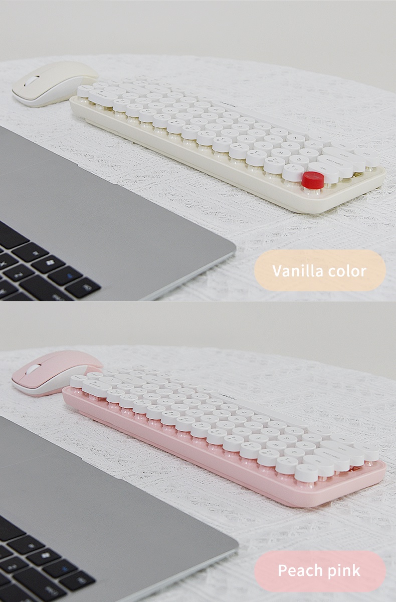 MOFII I Bean Wireless Keyboard Mouse Combo Set PC Laptop Office table ...