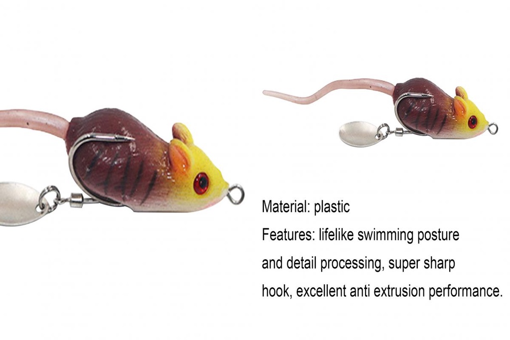 Lure Realistic Vivid Rubber Freshwater Saltwater Bait for Snakehead ...