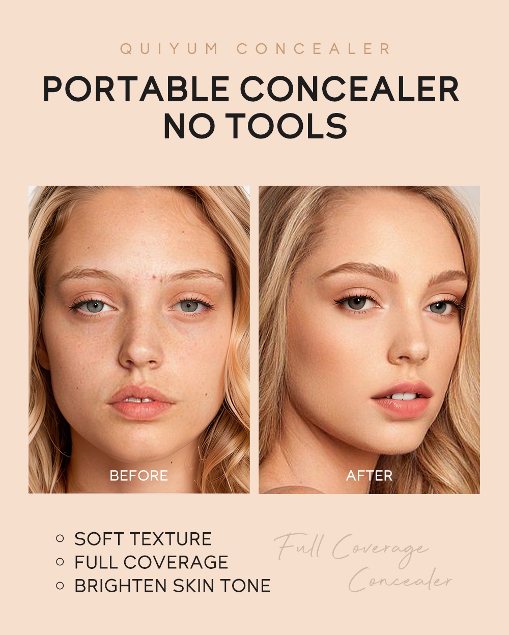 QUIYUM/Lameila Concealer Full Coverage Make Up Primer Foundation Base ...