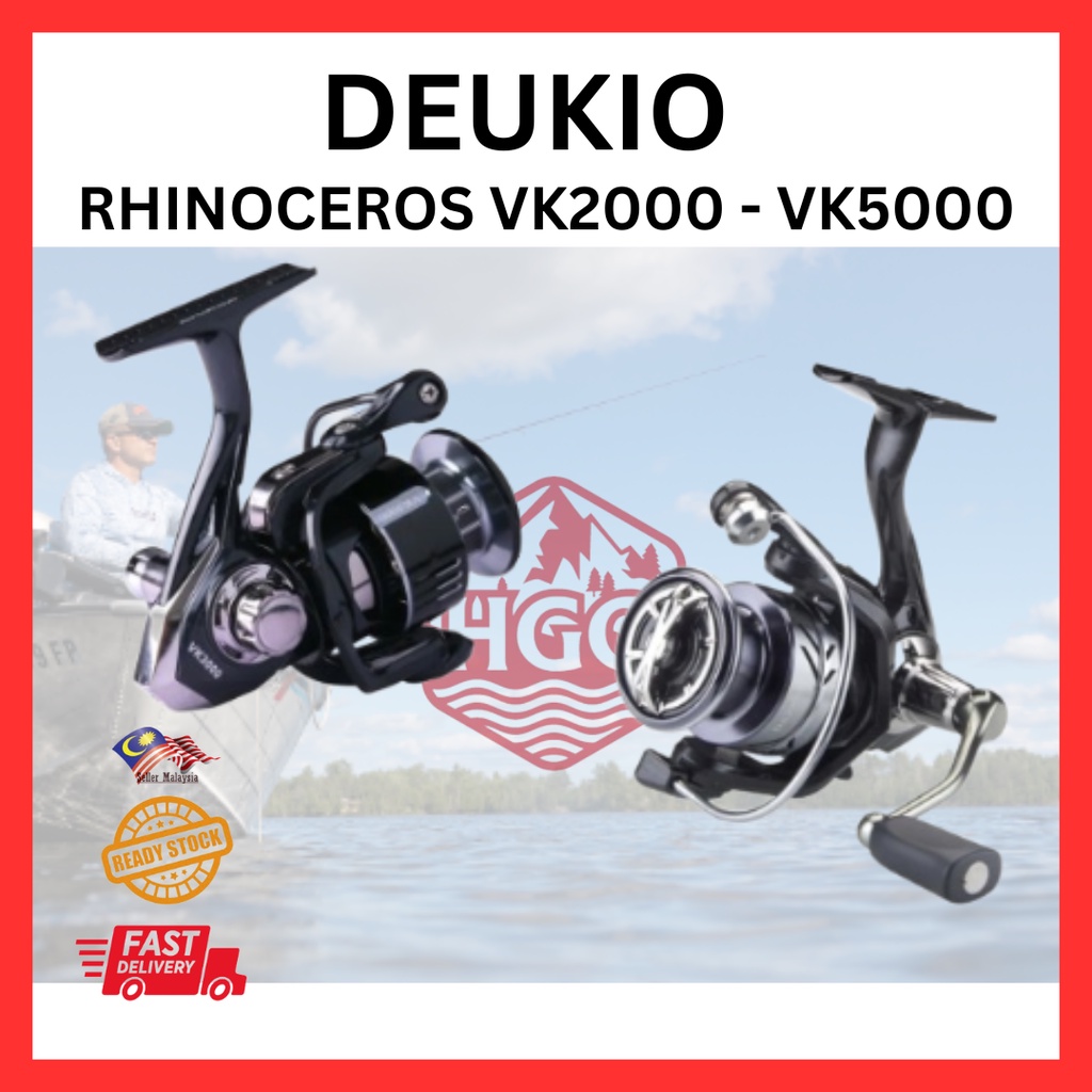 DEUKIO Fishing Reel VK 2000-5000 Series 3+1 Spinning Spool Max Drag ...