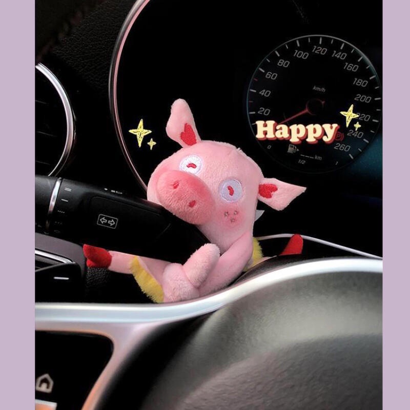 Car Decoration Cute Cartoon Lucifer Cat Dolls Steering Lights Wiper Wye ...