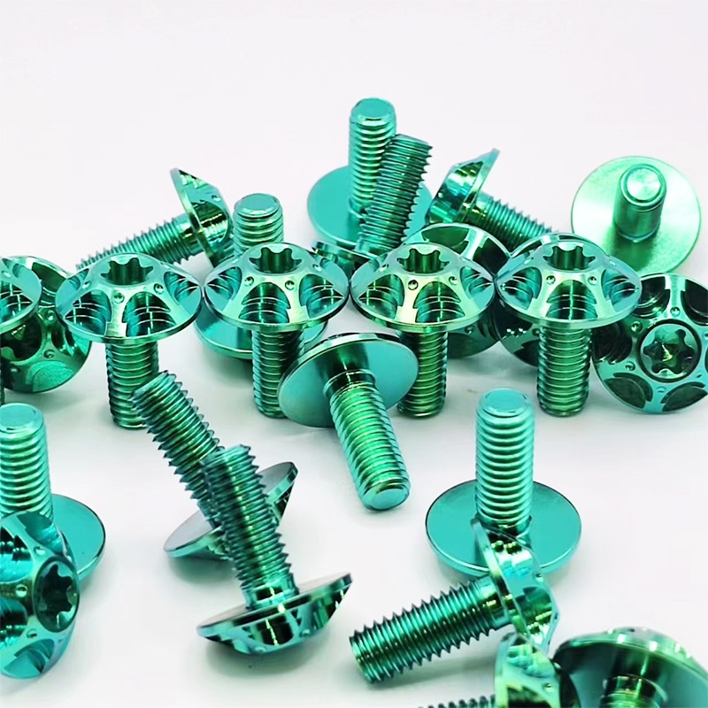 GR5/TC4 Motorcycle CNC Titanium Alloy Screw M5 Motorcycle front ...