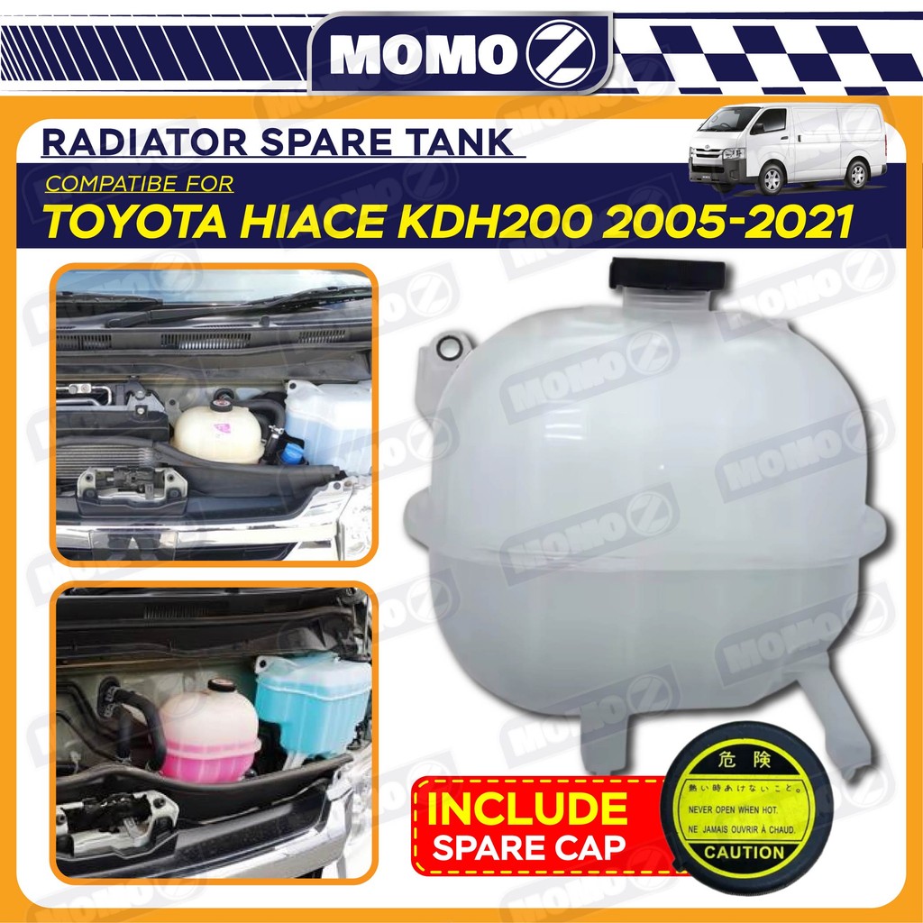 Toyota Hiace KDH200 KDH206 TRH203 2005 - 2021 Radiator Water Spare Tank Second Bottle Jar ...